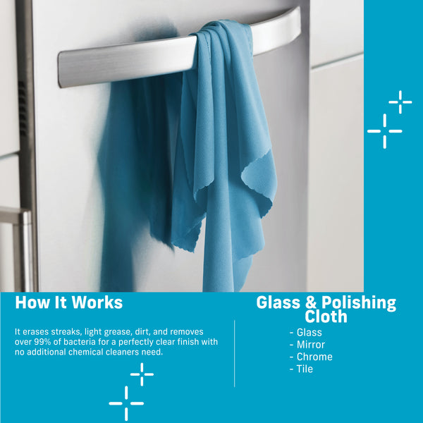Glass & Polishing Cloth Assorted Multipack - E-Cloth Inc